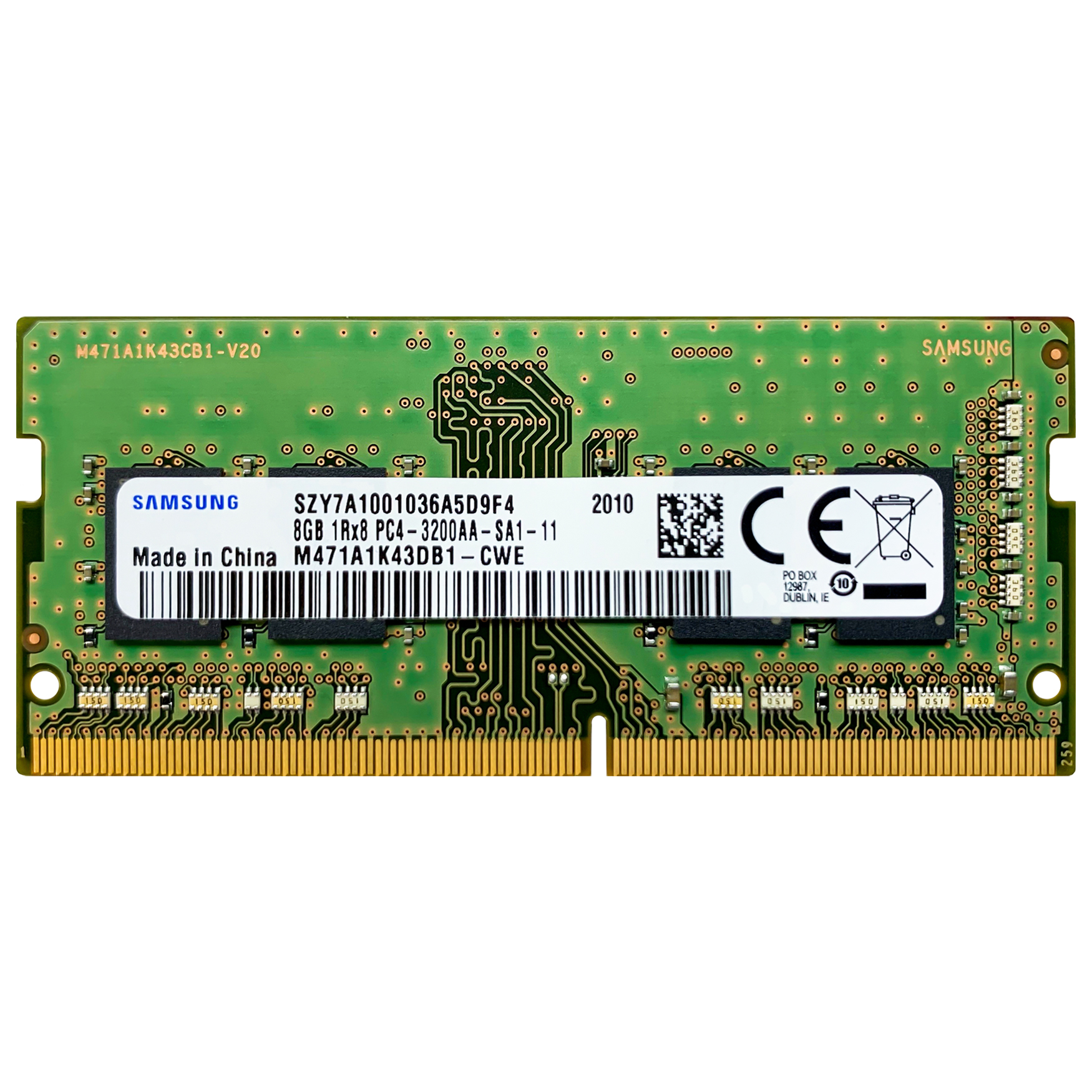 Samsung 8GB DDR4 3200 MHz PC4 25600 SODIMM Laptop Memory RAM Samsung 8GB DDR4 3200 MHz PC4 25600 SODIMM Laptop Memory RAM